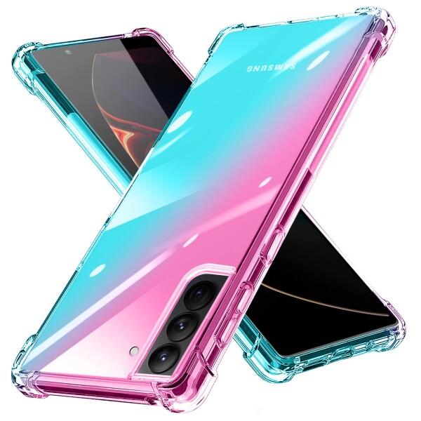 TLOMPLO 対応 Galaxy S21 用の ケース クリア 透明 SC-51B SCG09 カバー 耐衝撃 クリア 透明 TPU 薄型 軽量 滑り止め 黄変防止 柔軟 Qi充電 衝撃吸収 指紋防止 米軍MIL規格取得 ワイヤレス充電に...