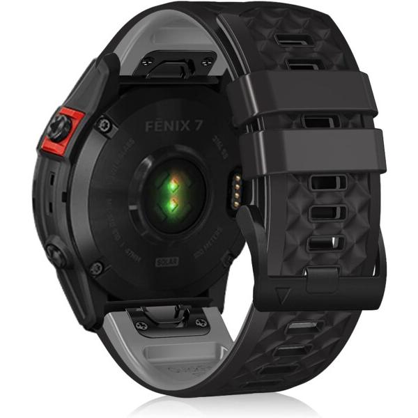 (LanQii) バンド 26mm QuickFit For Amazfit T-Rex Ultra 2 51mm / GARMIN Descent Mk3i /tactix 7 AMOLED/Fenix 7X Pro Solar/Feni...