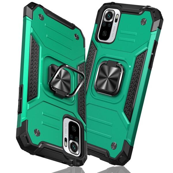 TMUJWS Redmi Note 10 Pro ケース リング 衝撃吸収 耐衝撃 TPU+PCバンパー 二重構造 米軍MIL規格 全面保護カバー 滑り防止 車載ホルダー対応 擦り傷防止 滑り止め 軽量 薄型 レッドミー ノート10 pro...