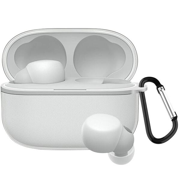 TOORQR For LinkBuds S WF-LS900N ケース カバー linkbuds s wf-ls900n TPU素材 ケース 保護カバー 防水 防塵 落下防止 キズ防止 全面保護 軽量 カラビナ付き(クリア)商品コード：66...