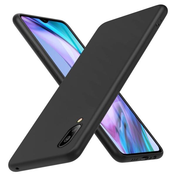 TLOMPLO 対応 AQUOS Sense3 Plus 用の ケース シリコン 薄型 tpu スリム 磨り表面 指紋防止 カバー 柔らかい裏地 SH-RM11 SHV46 ケース 耐衝撃 米軍MIL規格 ワイヤレス充電対応ストラップホール...