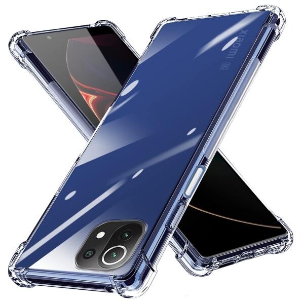 TLOMPLO 対応 Xiaomi Mi 11 Lite 5G 用の ケース 耐衝撃 クリア TPU Mi 11 Lite 5G カバー 薄型 軽量 滑り止め 黄変防止 柔軟 Qi充電 衝撃吸収 指紋防止 米軍MIL規格取得 ワイヤレス充電...
