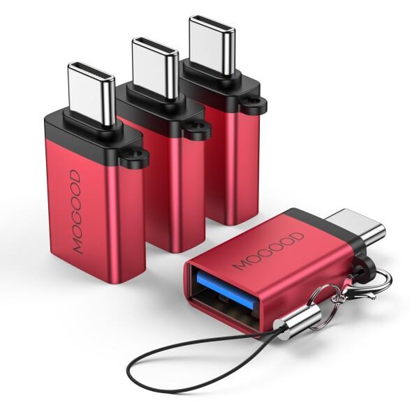 MOGOOD USB CからUSBアダプタThunderbolt 3.0 OTGアダプタC型プラグからUSB 3.0マザーアダプタC型Thunderbold 4 OTGコンバータはアップルMacBook Pro、サムスンGalaxy S 2...