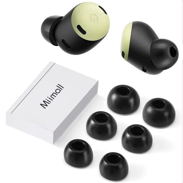 Miimall Google Pixel Buds Pro イヤーピース グーグル Pixel Buds Pro イヤーピース メモリーフォーム スポンジ フィット感 柔軟性 ソフト 遮音性 脱落防止 Google Pixel Buds P...