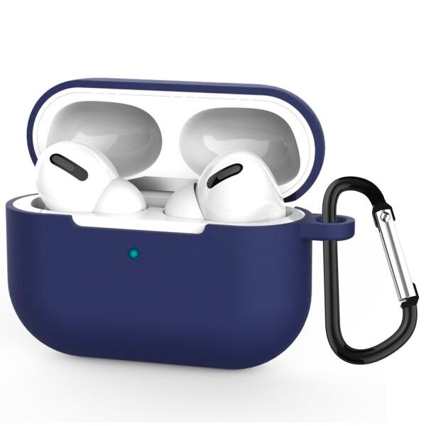 TOORQR For AirPods Pro ケース カバー AirPods Pro 第1世代シリコン素材 ケース 保護カバー 防水 防塵 落下防止 キズ防止 全面保護 軽量 カラビナ付き(ブルー)商品コード：66079709298型番：A...