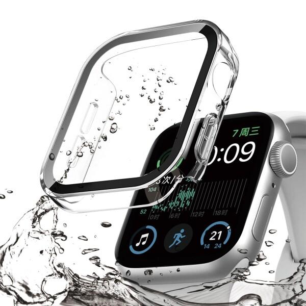 FALSAD Apple Watch カバー 46mm/42mm/44mm/40mm/45mm/41mm 対応 アップルウォッチ Series11/10/9/8/7/6/5/4/Se/Se2/Se3保護ケース、新デザイン3D直角エッジ PC...