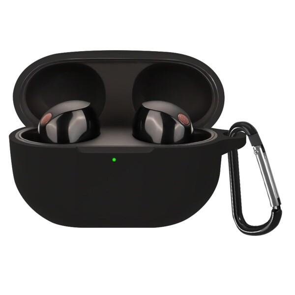 UIUIKA For SONY WF-1000XM5 ケース ソニー WF-1000XM5 保護カバー 柔らかい シリコン製 ソニー WF-1000XM5 ケース 落下防止 キズ防止 耐衝撃 防塵 軽量 装着充電可能 カラビナ付き 紛失防止...