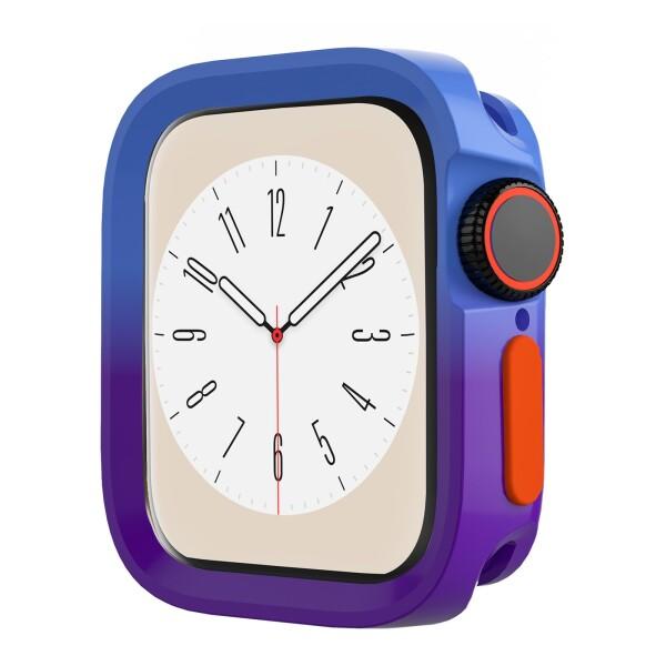 MTRRISE Apple Watch ケース 40mm41mm 対応 落下 衝撃 吸収 簡易着脱 シンプル スリム 軽量 保護カバー アップルウォッチケース シン (40mm41mm, 紫/青)商品コード：66079709929サイズ：4...