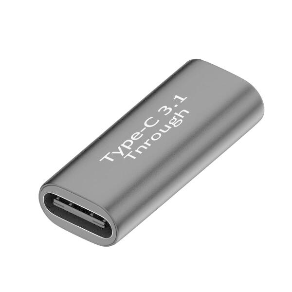 CY 10 Gbps USB 3.1 Type-Cマザー対マザー拡張電源データビデオアダプタ、ノートパソコン携帯電話に適用商品コード：66079710158型番：UC-068-FF-HXカラー：Black Female-Femaleノートブ...