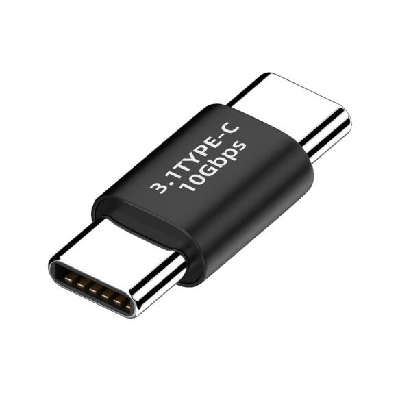 CY 10 Gbps USB 3.1 Type-C公対公拡張電源データビデオアダプタはノートパソコン携帯電話に適している商品コード：66079710160型番：UC-068-MM-HXカラー：Black Male-Maleノートパソコン携帯...