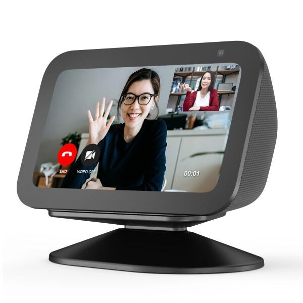 PlusAcc Show 5 第3世代用卓上スタンド - ショー 5 第三世代用卓上ホルダーアクセサリー iPhone 15/14/13/12 モデルに対応角度調整スタンド 滑り止めベース 安定性が高い 簡単取り付け 空間節約 (ブラック)...