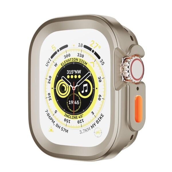 MTRRISE Apple Watch ケース 49mm 対応 落下 衝撃 吸収 簡易着脱 シンプル スリム 軽量 保護カバー アップルウォッチケース シン (49mm(Ultra/Ultra2), スターライト)商品コード：6607971...