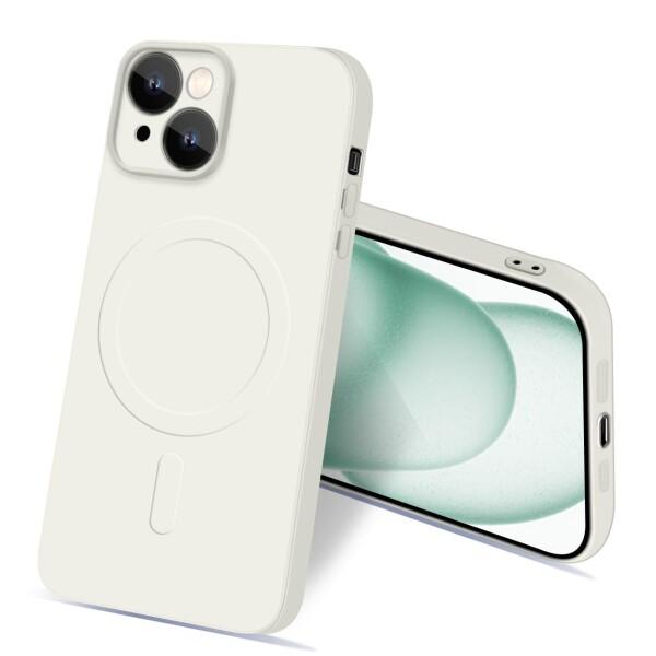 bjnosdv に適合する iPhone15 用 ケース MagSafe対応 ワイヤレス充電対応 シリコン 耐衝撃 アイフォン15 カバー 液体シリコーン スマホケース マット質感 柔軟 ストラップホール付き 指紋防止 滑り止め 落下防止 ...