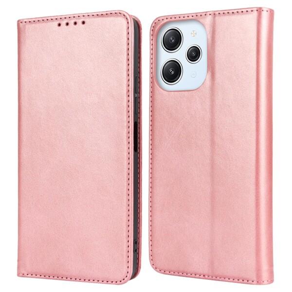 Redmi 12 5g 対応 手帳型 スマホケース XIG03 財布型 カード収納 redmi 12 ケース 耐衝撃 耐摩擦 全面保護 マグネット式 redmi 12 5g ケースレザー カバー 横置きスタンド機能-ファッションローズゴール...