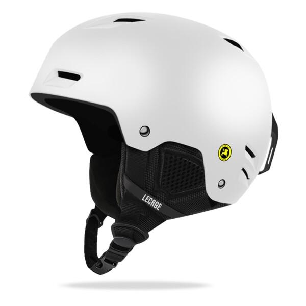 (LECAGE) スキー ヘルメット - ABS+EPS 通気口 アジアン フィット 耐久性 調整可能 取り出し可能 スキーゴーグル対応 スノーボード スノボ ヘルメット メンズ レディース ジュニア (M (54~58cm), ホワイト ...