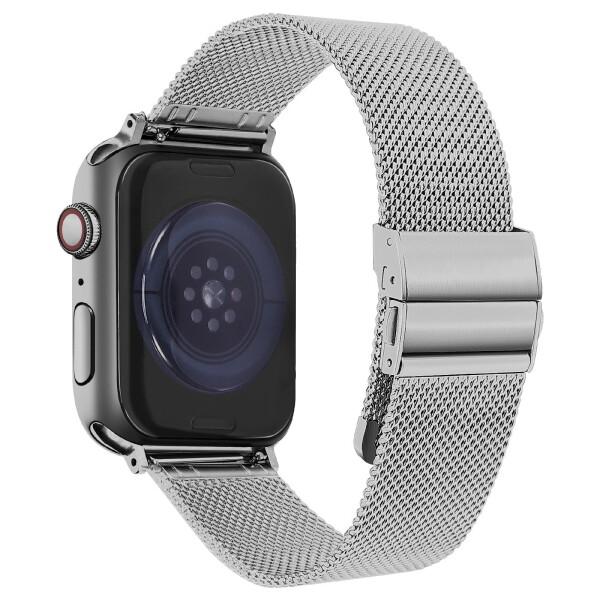 ANGKMA コンパチブル Apple Watch バンド49 mm 46mm45 mm 44 mm 42 mm 41 mm 40 mm 38 mmに対応し、ステンレス鋼金属ベルトは、iWatch Series 11/10/9/8/7/6/...