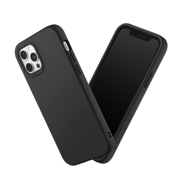 RHINOSHIELD (iPhone 12 / 12 Pro) SolidSuit ケース 耐衝撃 米軍MIL規格 衝撃吸収 傷 指紋 防止 薄型 軽量 SGS認証 - 着せ替え可能なカメラリング - クラシックブラック商品コード：660...