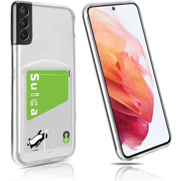 Cavor Galaxy S22 5G SCG13/SC-51Cケース クリア Galaxy S22 ケースカード収納 Galaxy S22 TPU ケース Galaxy S22 財布型 カバー 薄型 透明TPU 指紋防止 落下防止 傷防止...