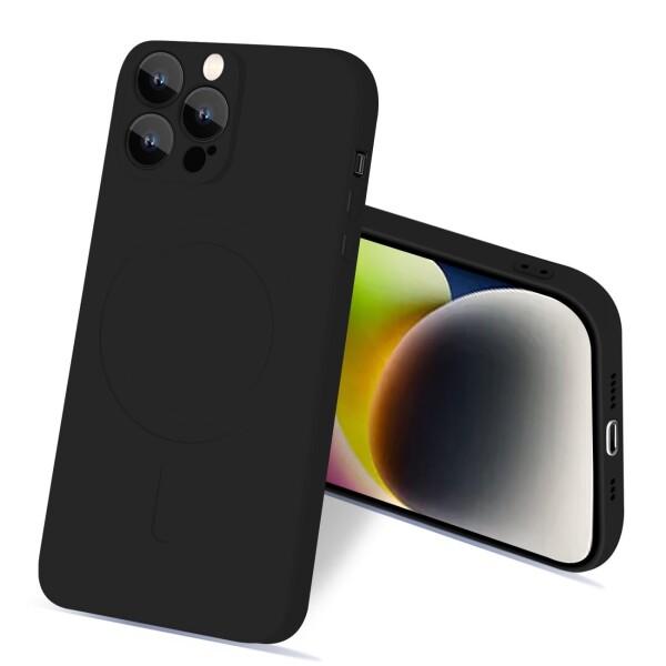 bjnosdv に適合する iPhone13Pro 用 ケース MagSafe対応 ワイヤレス充電対応 シリコン 耐衝撃 アイフォン13Pro カバー 液体シリコーン スマホケース マット質感 柔軟 ストラップホール付き 指紋防止 滑り止め...