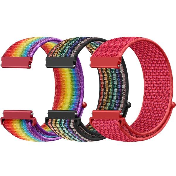 (Bcuckood) 腕時計バンド 18mm 19mm 20mm 22mm 24mm時計ユニバーサルナイロン交換用リストバンド男性女性調節可能なクイックリリース時計ストラップ商品コード：66079713472サイズ：19mmカラー：オフィサ...