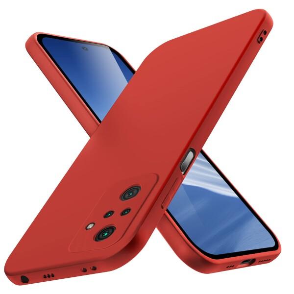 TLOMPLO 対応 Redmi Note 10 Pro 用の ケース シリコン tpu 耐衝撃 薄型 スリム 磨り表面 指紋防止カバー 柔らかい裏地 耐衝撃 カバー 米軍MIL規格 スマホケースワイヤレス充電対応ストラップホール付き 黄ば...