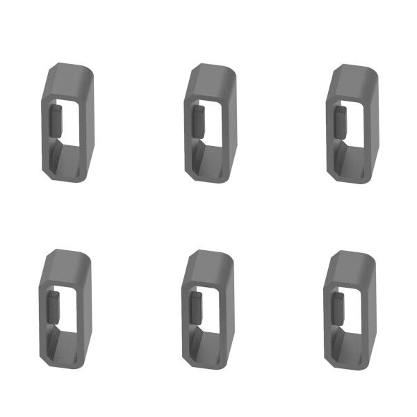 RuenTech 交換用ファスナーリング Garmin Vivosmart/Vivosport/Vivoactive 4S/Vivomove 3S/Venu 2sバンド用 (10個パック) シリコンコネクター セキュリティループ Vivos...