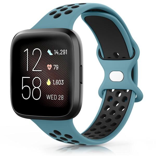 バンド for Fitbit Versa/Versa 2 / Versa Lite/Versa SE 用バンド 交換ベルト,20mm スポーツタイプ通気性柔軟シリカゲルリストバンド (/ブラック)商品コード：66079714106型番：Ve...