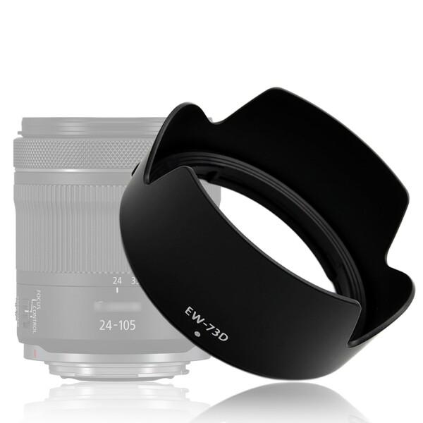 キヤノン EW-73D レンズフード互換 Canon RF28-70mm F2.8 IS STM, Canon RF 24-105mm f/4-7.1 IS STM, キヤノン EF-S 18-135mm f/3.5-5.6 IS USM ...