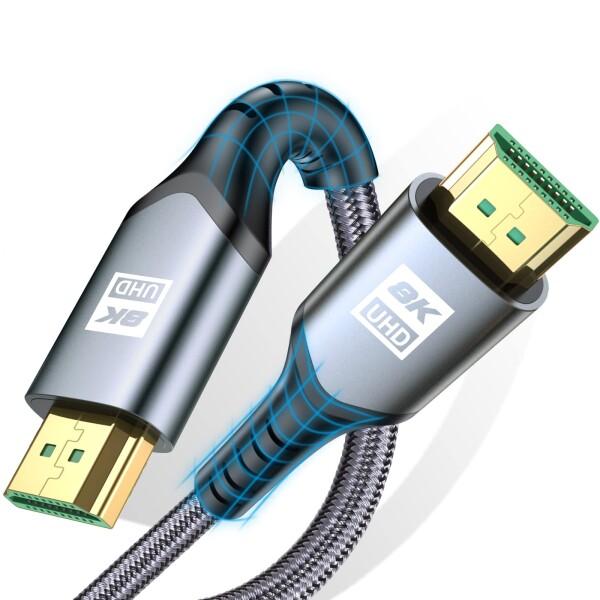 HDMI 2.1 hdmiケーブル 3M (PS4 PS5対応) HDMI 2.1 規格 8K@60Hz 4K@120Hz/144Hz 8K HDMIケーブル 2.1 超高速 UHD 48Gbps eARC Xbox Series X/S ...