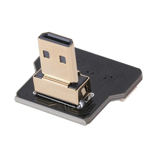 JsER cyfpvマイクロHDMIタイプDオスDown角度付き90度for FPVマルチコプターHDTV Aerial Photography商品コード：66079715901型番：CN-020-DNカラー：ブラックマイクロHDMIダウン...