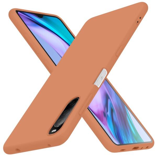 TLOMPLO 対応 Xperia 10 IV 用の ケース シリコン 薄型 tpu スリム 磨り表面 指紋防止 カバー 柔らかい裏地 SO-52C/SOG07 ケース耐衝撃 米軍MIL規格 ワイヤレス充電対応ストラップホール付き 黄ばみな...