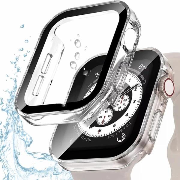 UIUIKA Apple Watch カバー Series SE2/SE/6/5/4 40mm 対応 アップルウォッチ用 ケース 防水 一体型 新デザイン 3D直角エッジ Apple Watch ケース対応 全面保護 超薄型 装着簡単 耐衝...