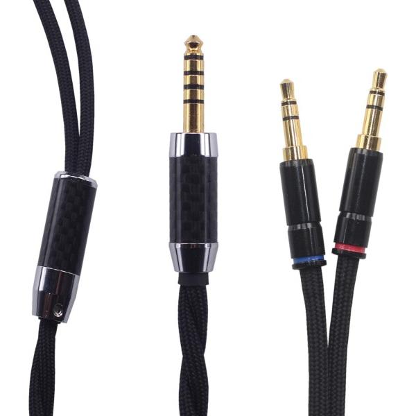 KK CABLE NK-A HIFI 4.4mm バランスオス-2 x 3.5mmバージョン アップグレードケーブル 交換用ケーブル, Hifiman HE-4xx, Arya SE, HE 6SE, Ananda, Monoprice M...