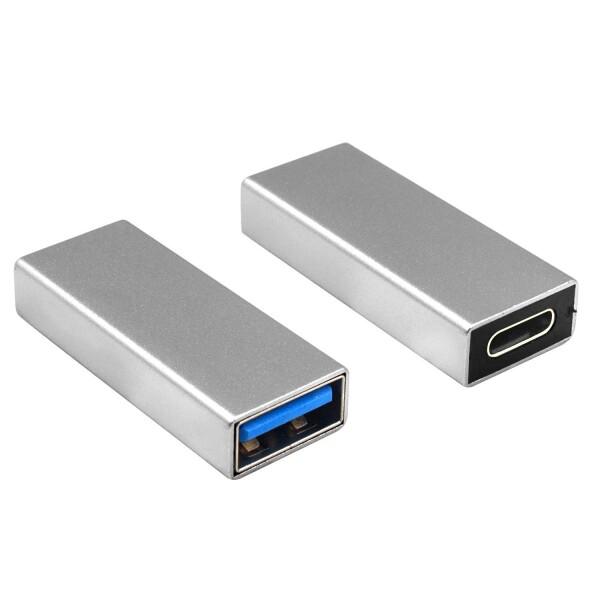 Duttek USB C to A 変換アダプタ, USB CからUSB 3.0アダプター、USB C to USB3.0 変換アダプタ、USB 3.1 USB 3.0メスからUSB Cメスアダプターコネクター iPhone 15、Goog...