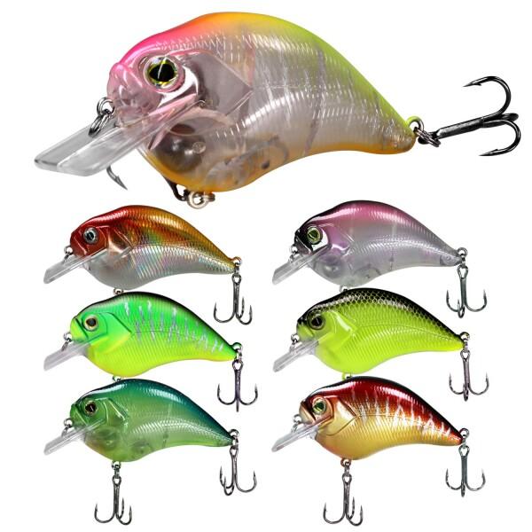 Crankbaits 釣りルアー塩水淡水 浅いダイビング Crankbaits 混合色フローティングベース用Crankbaits商品コード：66079718152サイズ：7.5cm1.内蔵の重力スチールビーズ:スチールビーズが内部にあるため...
