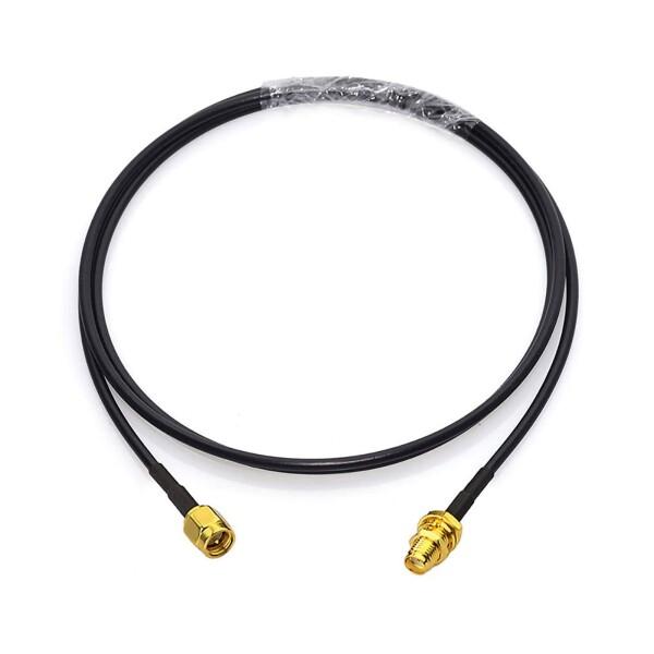 BINGFU SMAオス-SMAメスバルクヘッドマウントRG174アンテナ延長ケーブル1m 4G LTEルーターゲートウェイセルラーRTL SDRドングルADS-Bレシーバーと互換性があります商品コード：66079719098型番：JPB0...