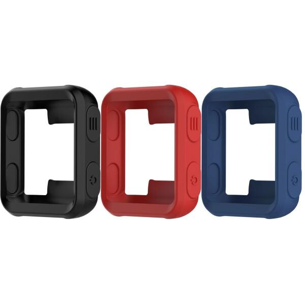 RuenTech互換 Forerunner 35/Approach S20用ケースカバー、交換用ソフトシリコーン保護ケースプロテクタースリーブ、Garmin Forerunner 35/Approach S20対応 (Black&amp;R...