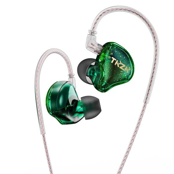 TKZK TK01 イヤホン 有線 インイヤー イヤモニ カナル型 ハイエンド 10mmダイナミックドライバ HIFI音質 ノイズキャンセリング モニター 2pin 脱着式リケーブルデザイン ゲーミング ヘッドホン 耳掛け 3.5mmプラグ...