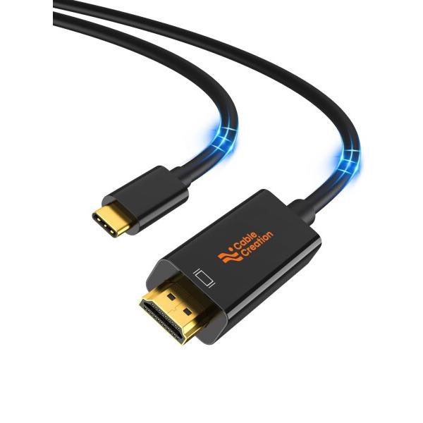 USB C HDMI 4K@60Hz,CableCreation Type C to HDMIケーブル Thunderbolt 3対応 iPhone 15/15Pro/15Plus/15 Pro Max, MacBook Pro/Air/i...