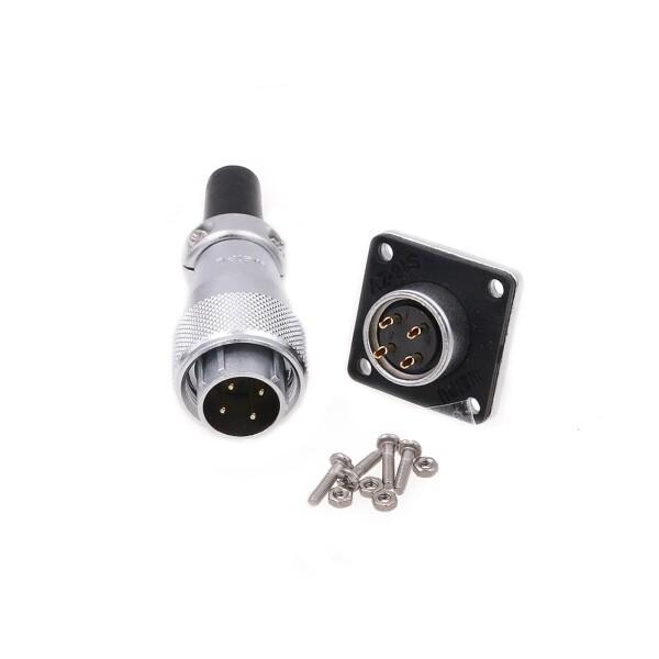 ZBLZGP WS16 4 Pin は航空力のコネクターの男性ケーブルのプラグ ポリ塩化ビニールの袖の女性のねじ取り付けのソケット 16mm LED のパネルのための酸化抵抗 5A 18AWG ワイヤー防水します商品コード：66079720...