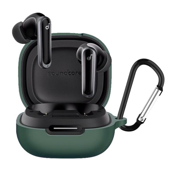 TOORQR For Anker Soundcore P40i ケース カバー Soundcore P40iシリコン素材 ケース 保護カバー 防水 防塵 落下防止 キズ防止 全面保護 軽量 カラビナ付き(グリーン)商品コード：6607972...