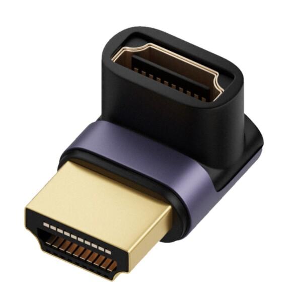 fine-R 8K HDMI 2.1 アダプタ L字 L型 48Gbps HDMI延長 アダプター コネクタ 方向変換 8K 60Hz 4K 120Hz HDR カーナビ Switch テレビ HDTV Roku Xbox 360 PS4 ...