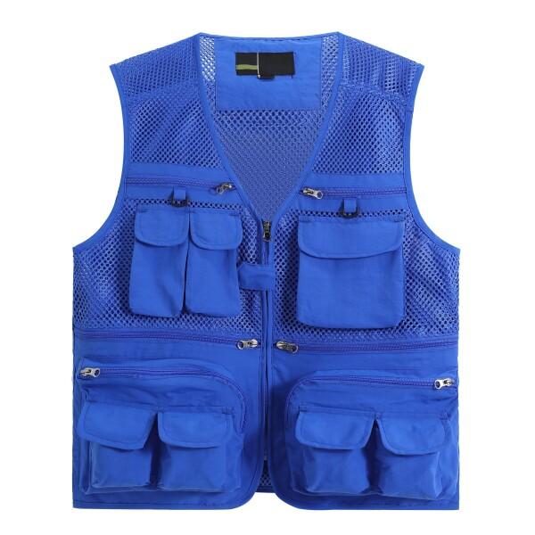 (AOWOFS) フィッシングベスト メンズ メッシュベスト 便利 アウトドア ベスト 夏 軽量 通気 多機能 カメラマンベスト お釣り 撮影 作業用 薄手 山登り 多ポケット 大きいサイズ商品コード：66079721407サイズ：XLカラ...