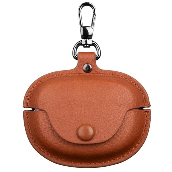 TOORQR For Bose Ultra Open Earbuds ケース カバー 本革 Bose Ultra Open Earbuds イタリアンレザー ケース 保護カバー 防塵 落下防止 キズ防止 全面保護 軽量 カラビナ付き(ブラウ...