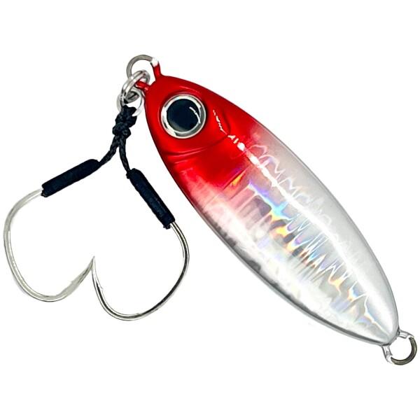 Allgu メタルジグ 伍号 ゴゴウ 60g レッドヘッド ゼブラグロー ジギング ルアー スロージグ スロージギング商品コード：66079721880型番：Allgu-5go-60-5-FBAサイズ：60g [Wアシストフック付]カラー：...