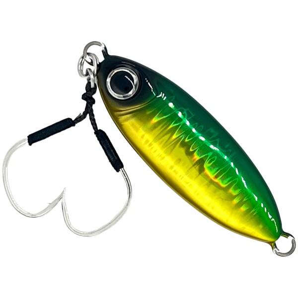 Allgu メタルジグ 伍号 ゴゴウ 40g グリキン ゼブラグロー ジギング ルアー スロージグ スロージギング商品コード：66079721923型番：Allgu-5go-40-1-FBAサイズ：40g [Wアシストフック付]カラー：グリ...