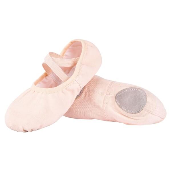 (Linodes) バレエシューズ バレエダンスシューズ ズック製バレエ靴 ダンス練習シューズ キャンバス製 布製 大人&amp;子供用 初心者 練習用 (ペールピンク)25.0CM商品コード：66079722024型番：balei-bu-...