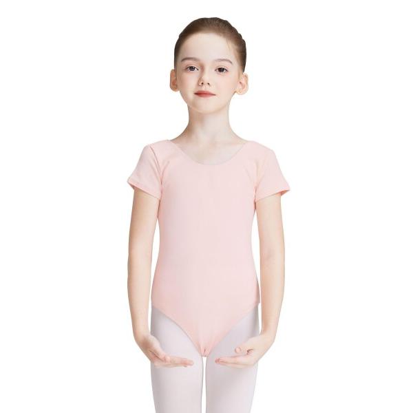 (Daydance) 子供バレエレオタード半袖女の子/ジュニア用バレエレオタード、体操子供ダンスレオタード商品コード：66079722032型番：D1010222A3-JPサイズ：130 身長120-130cmカラー：バレエピンク【素材】厳...