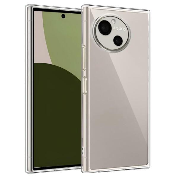 ZXZone for Aquos R9 ケース アクオスR9 SH-51E クリア カバー レンズ保護 透明 耐衝撃 衝撃吸収 防指紋 アローズ ユー ソフトバンク Aquos R9 専用 TPU ソフト クリア カバー商品コード：6607...
