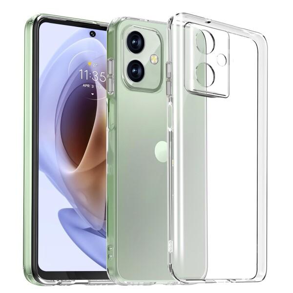 Kakuki for Moto G64 ケース Moto G54 クリア ソフトカバー ストラップホール付 透明TPU レンズ保護 薄型 指紋防止 黄変防止 落下防止 安心保護 軽量 全面保護カバー (G64/G54 対応)商品コード：66...